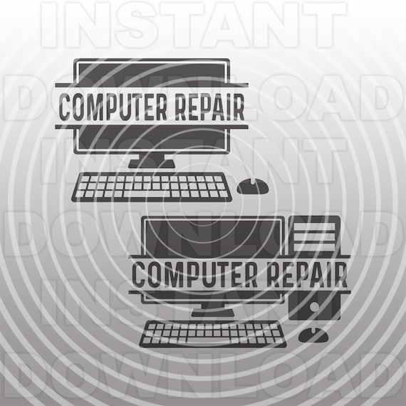 Computer Repair Logo Design SVG Filecomputer With Mouse - Etsy Australia