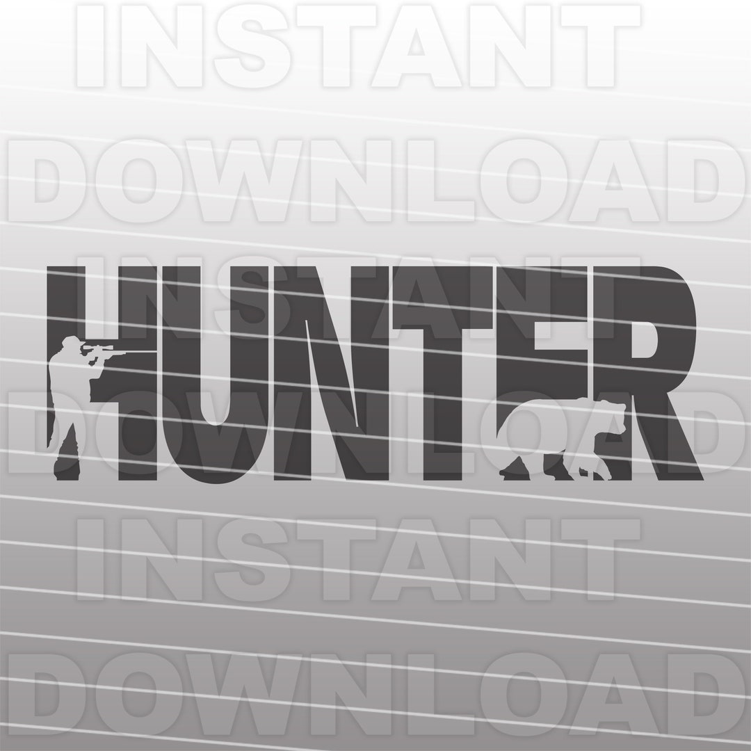 Bear Hunter SVG File,bear Hunting Svg,bear Hunting SVG Design -vector ...