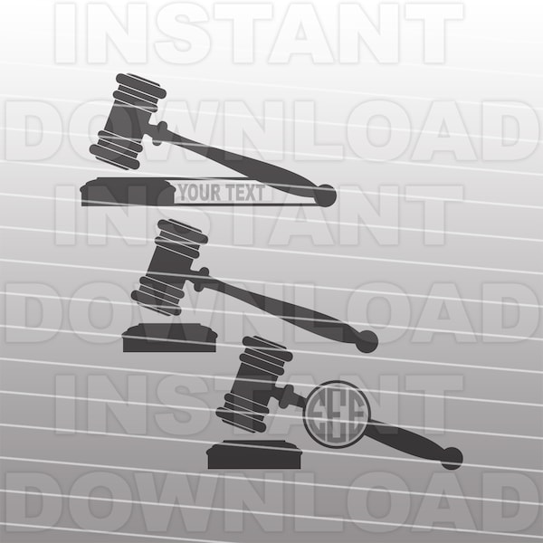 Auction Gavel Svg - Etsy