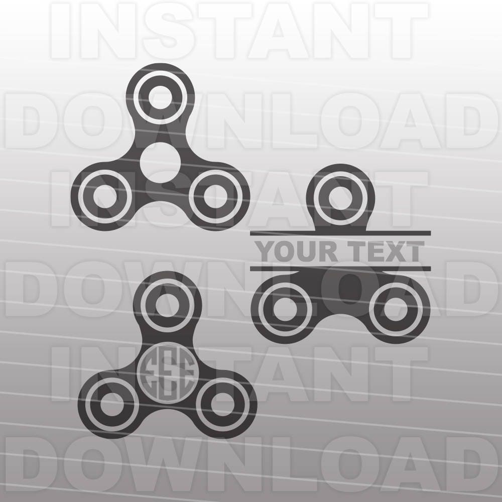 Fidget Spinner Toy SVG File For Commercial & Personal Use | Etsy