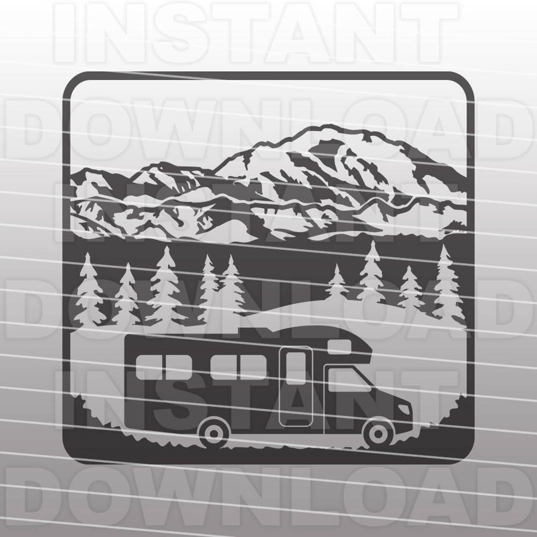 Class C Camper SVG File,motorhome SVG File,circuit Svg,silhouette Svg ...