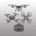 Drone SVG File,quadcopter SVG File,quad SVG File-vector Clipart Cut ...