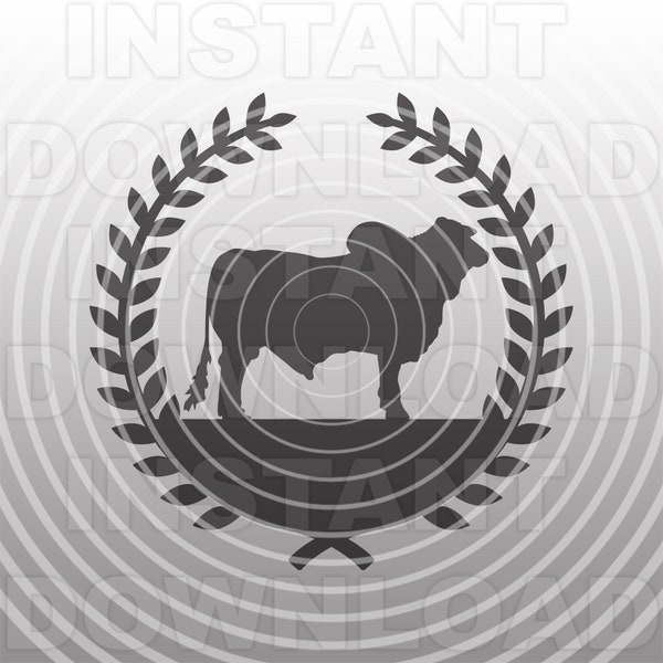 Brahman Bull Svg - Etsy