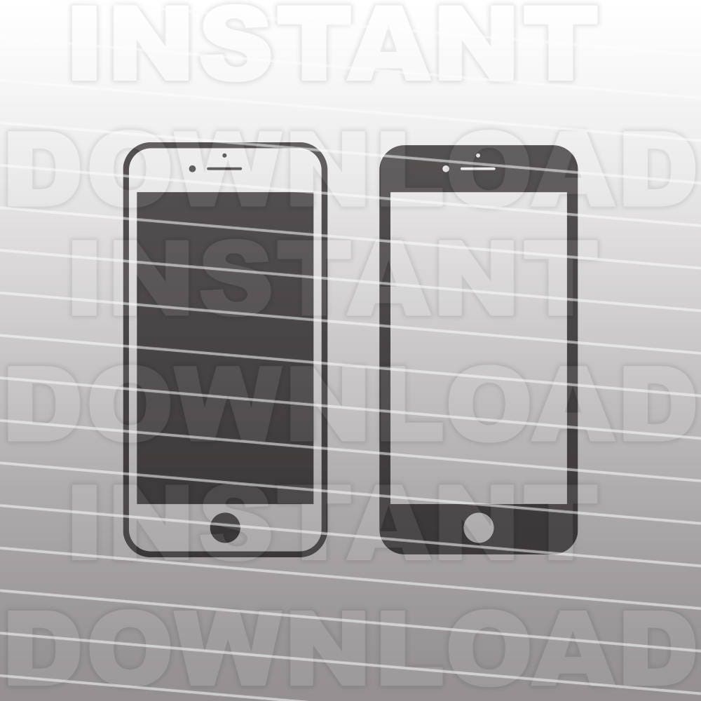 Apple Iphone 7 SVG Fileapple Iphone 7 Vector Clip Art for | Etsy