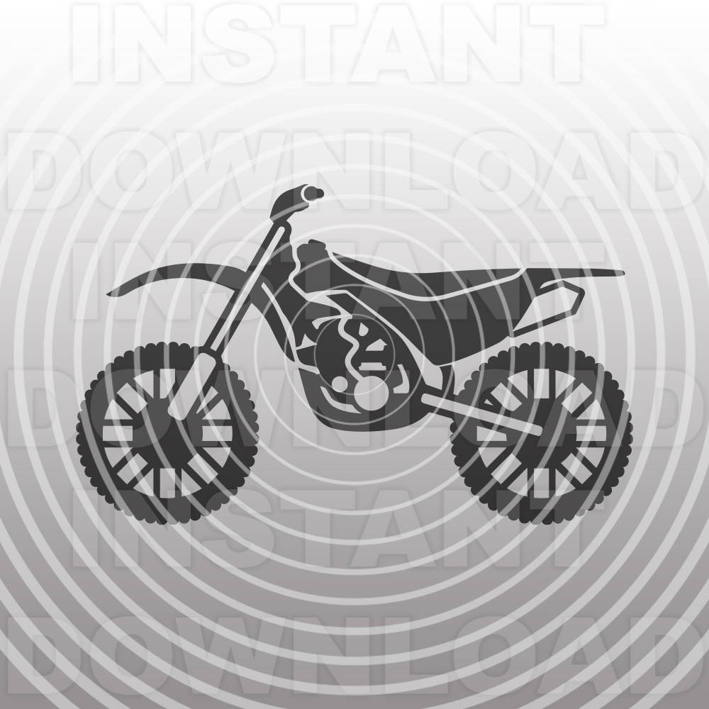 Motocross SVG FileDirtbike SVGMotorcycle svg Vector Art for | Etsy