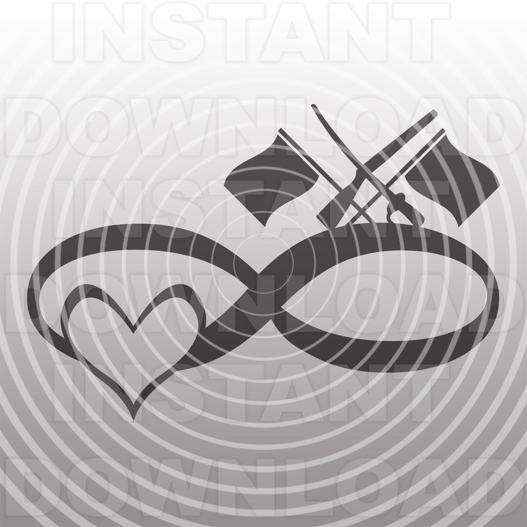 Marching Band Color Guard Rifle Sabre Infinity Love SVG File -cricut ...