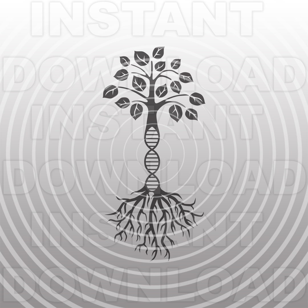 DNA Tree of Life Svg,tree Roots SVG File,family Tree Svg -vector ...