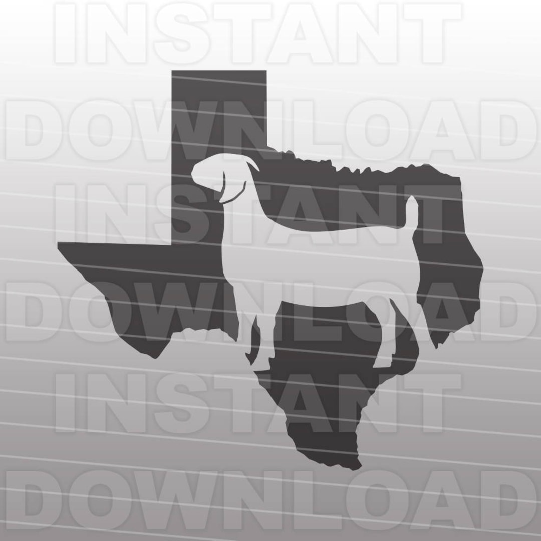 Texas Stock Show, Boer Goat SVG File -personal & Commercial Use- Cricut ...