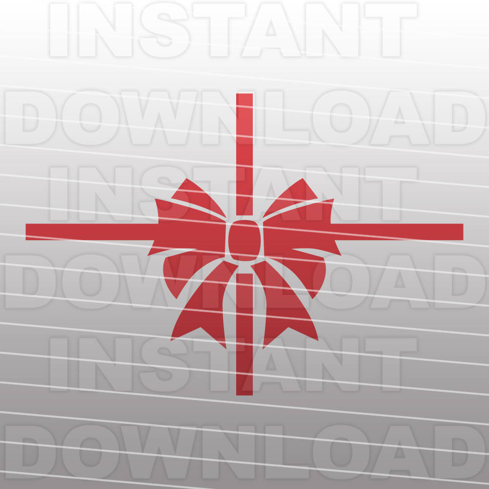 Ribbon SVG File Bow SVG File Christmas SVG File Vector | Etsy