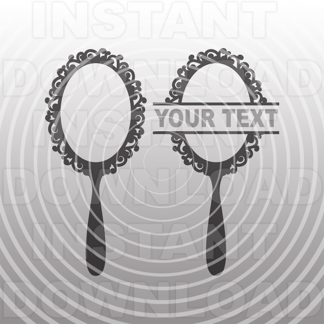 Hand Held Mirror SVG File,hairstylist Svg,beautician Svg,hairdresser ...