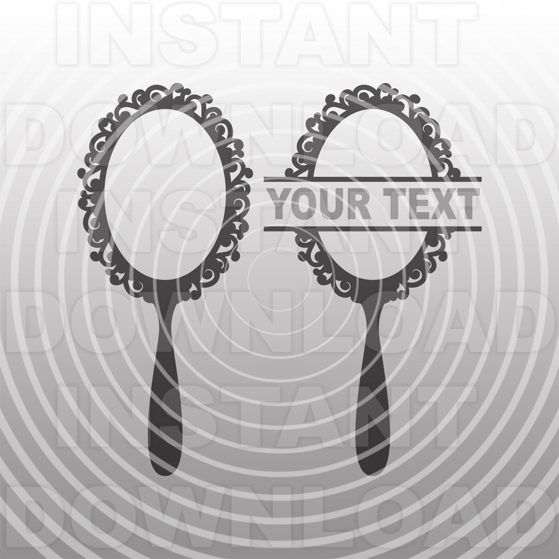 Hand Held Mirror SVG File,hairstylist Svg,beautician Svg,hairdresser ...