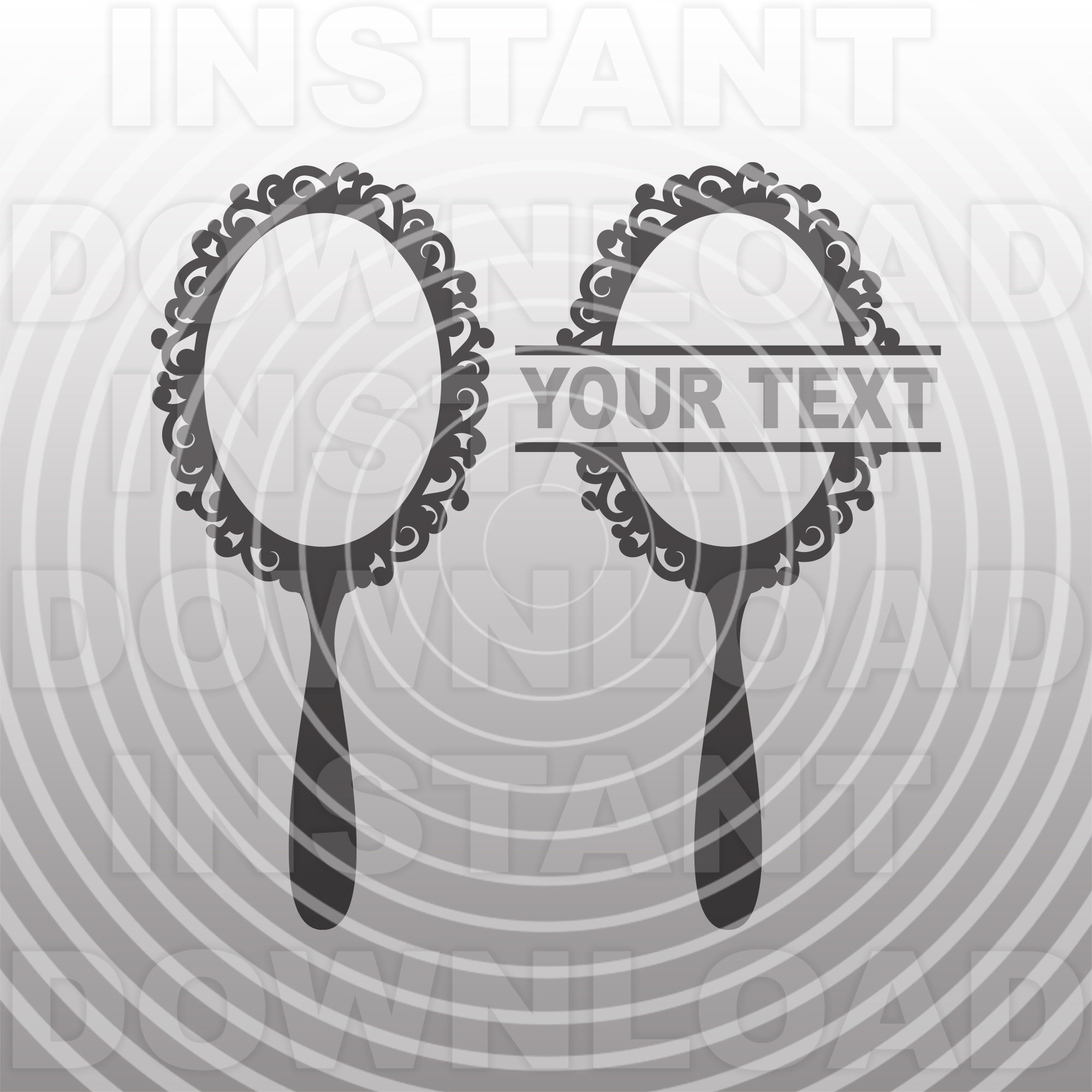 Hand Held Mirror SVG File,hairstylist Svg,beautician Svg,hairdresser ...