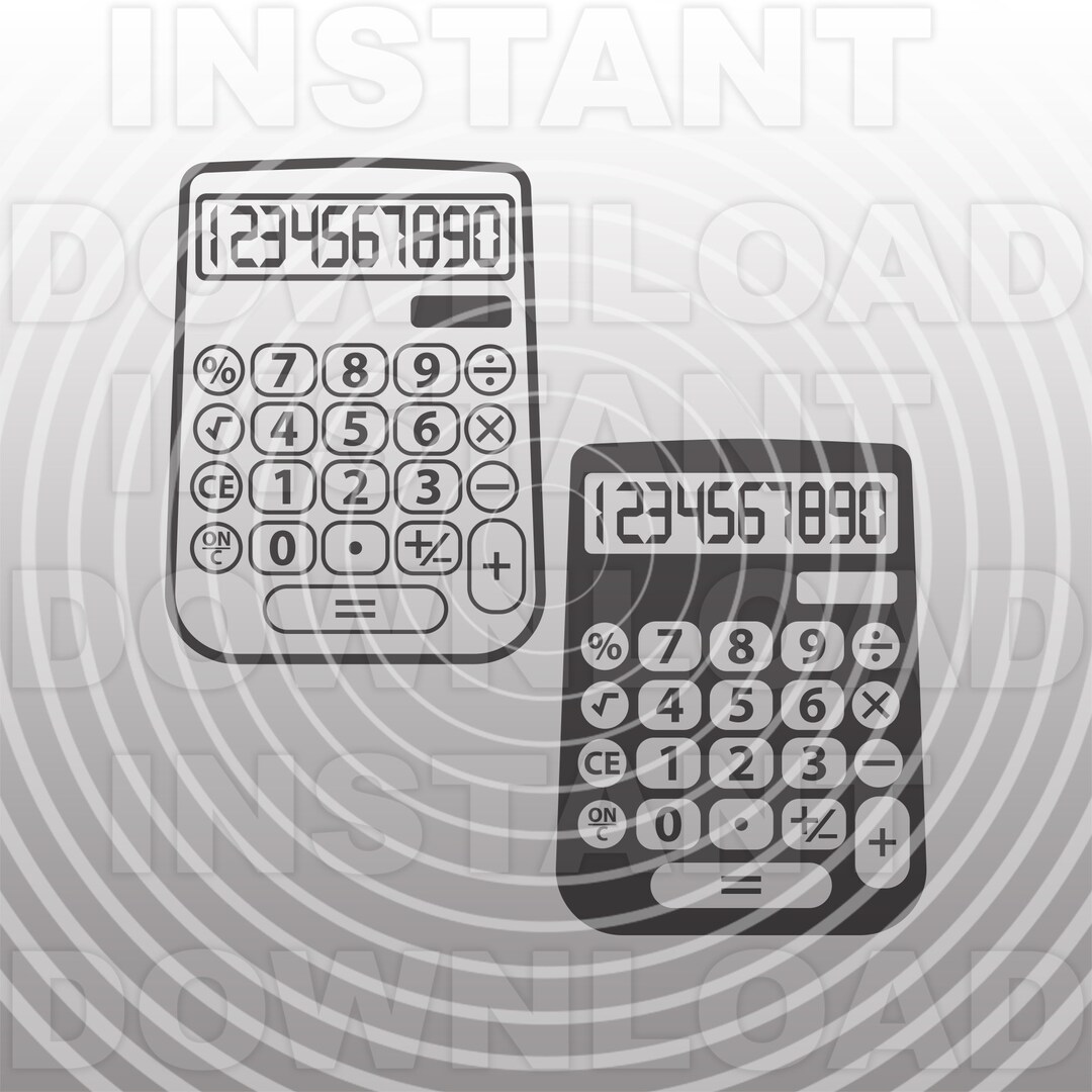 Math Student School Calculator SVG File,back to School Supplies SVG ...