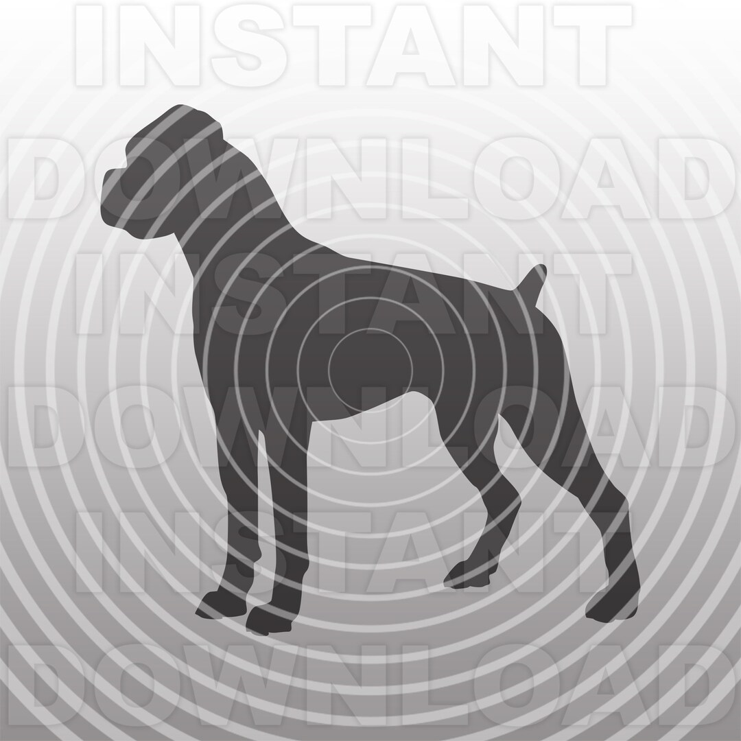 Boxer Dog SVG File,pet Dog Svg -vector Clip Art for Commercial ...