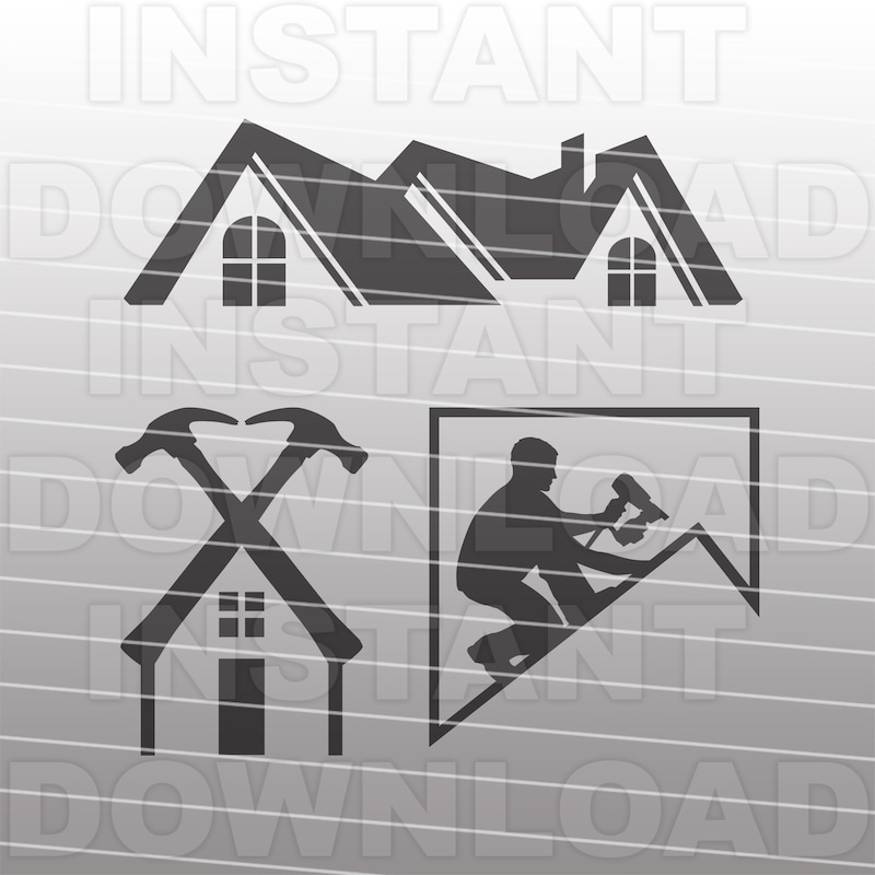 Roofing Svg - Etsy
