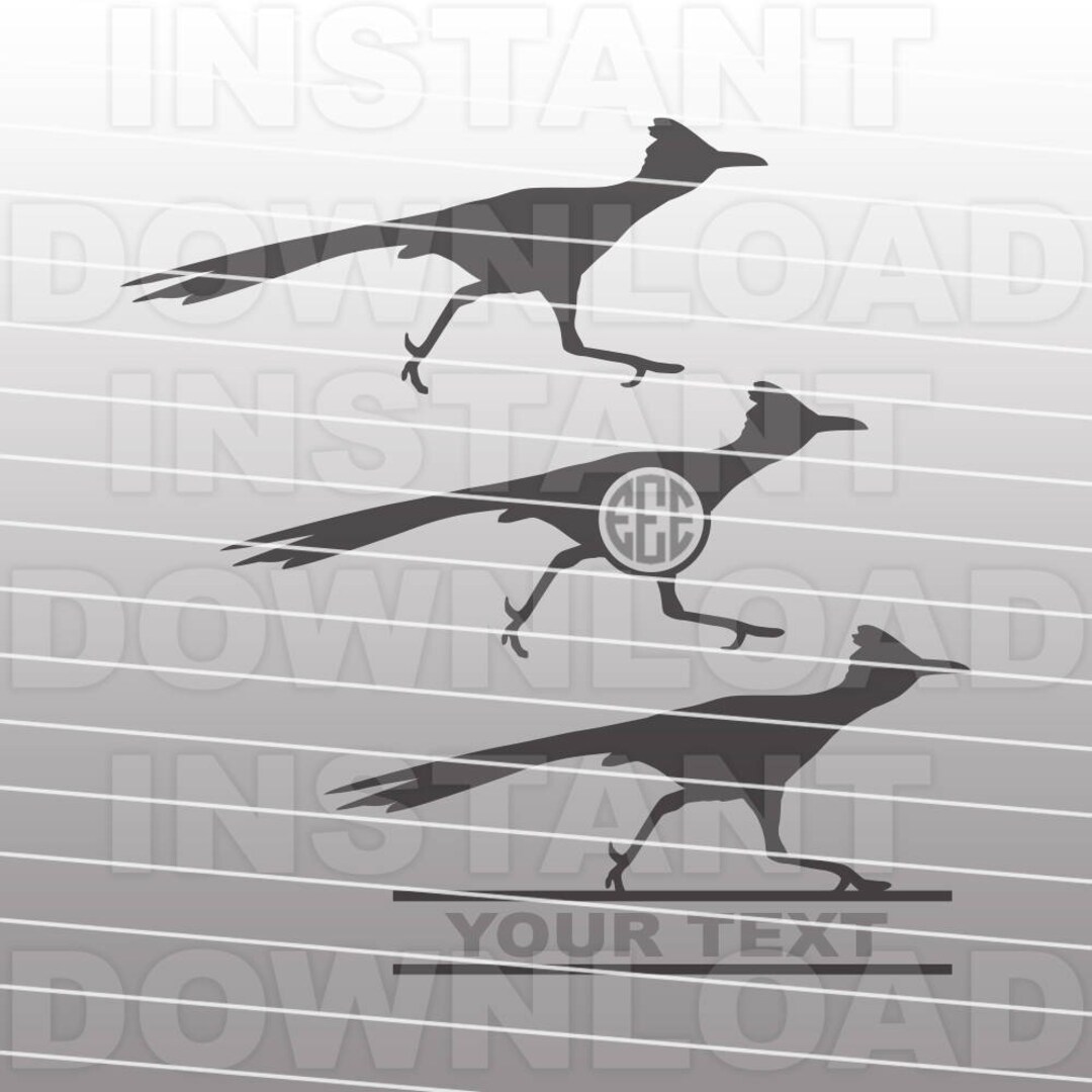 Roadrunner SVG File,roadrunner Monogram Svg,southwest SVG -commercial ...