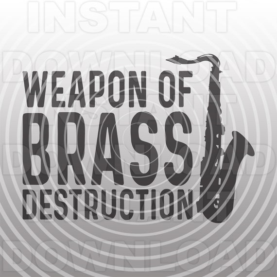 Tenor Saxophone SVG Filemarching Band Weapon of Brass - Etsy