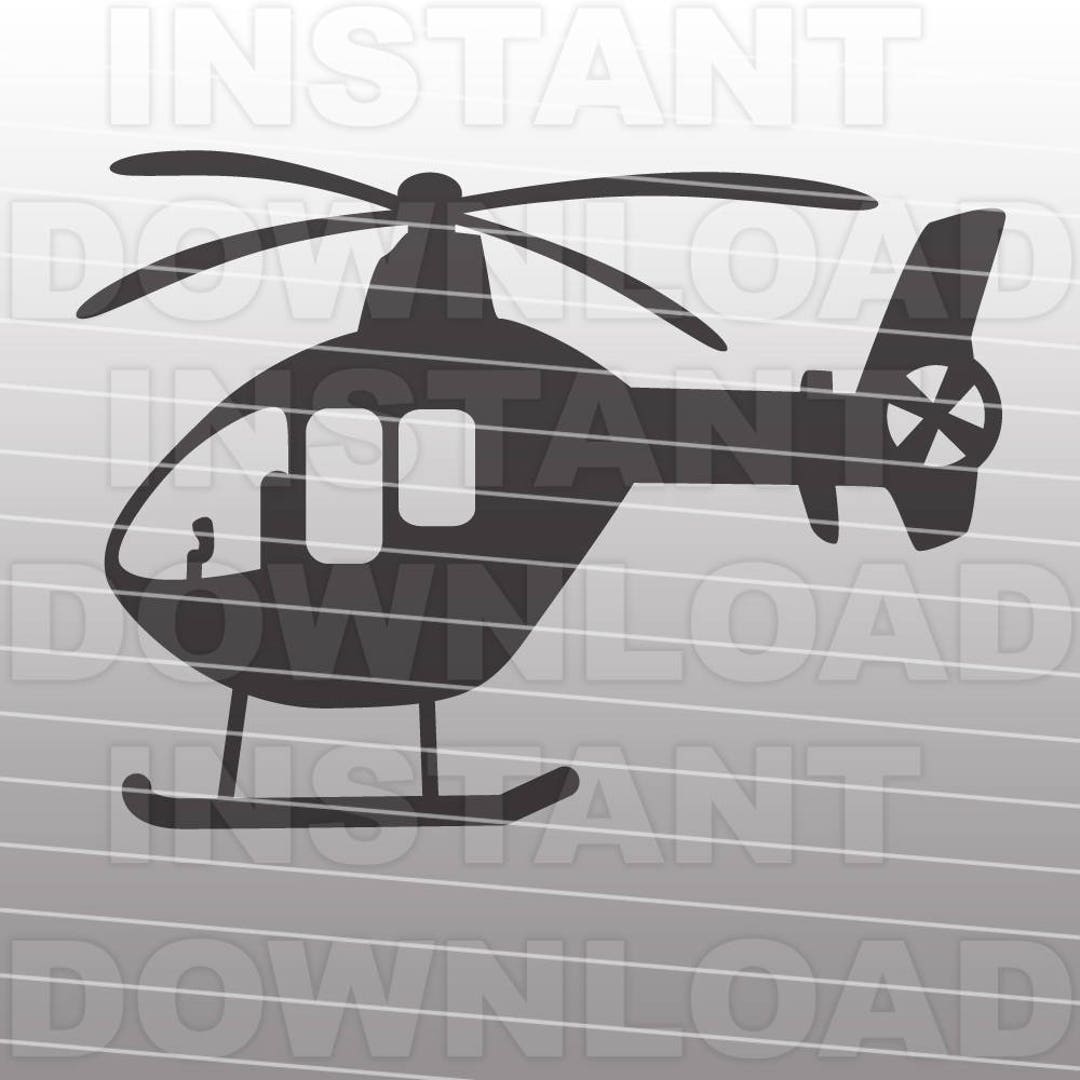 Helicopter SVG File,cutting Template-vector Clip Art for Commercial ...