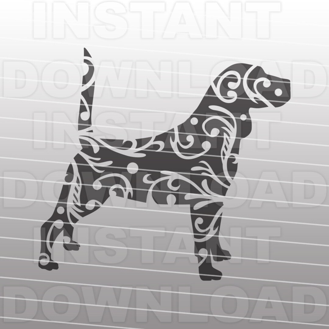 Beagle SVG File,beagle With Filigree Svg,dog SVG File -vector Art for ...