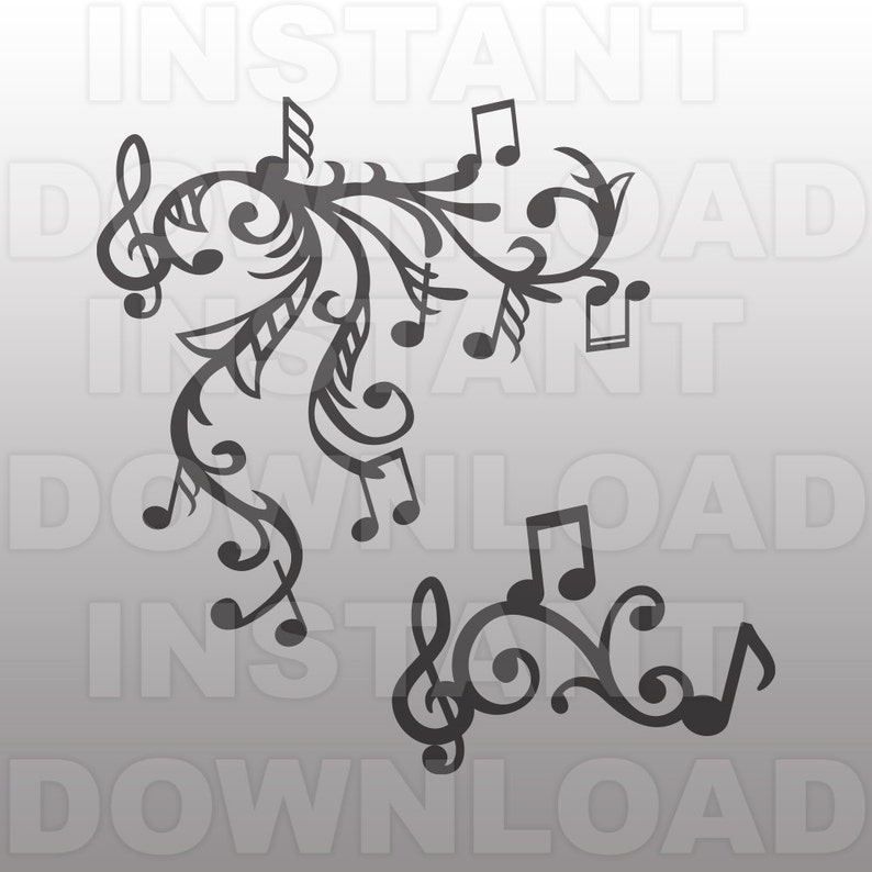 Music Notes SVG File Fancy Music Notes SVG Music Lover Svg Musician Svg ...