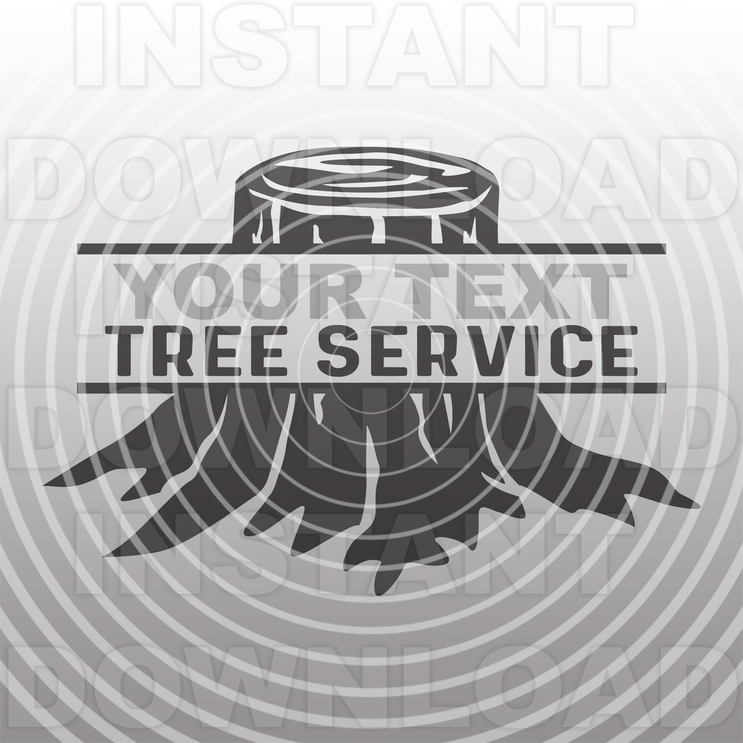 Tree Service Logo Design SVG File,tree Removal Svg,tree Cutting Logo ...
