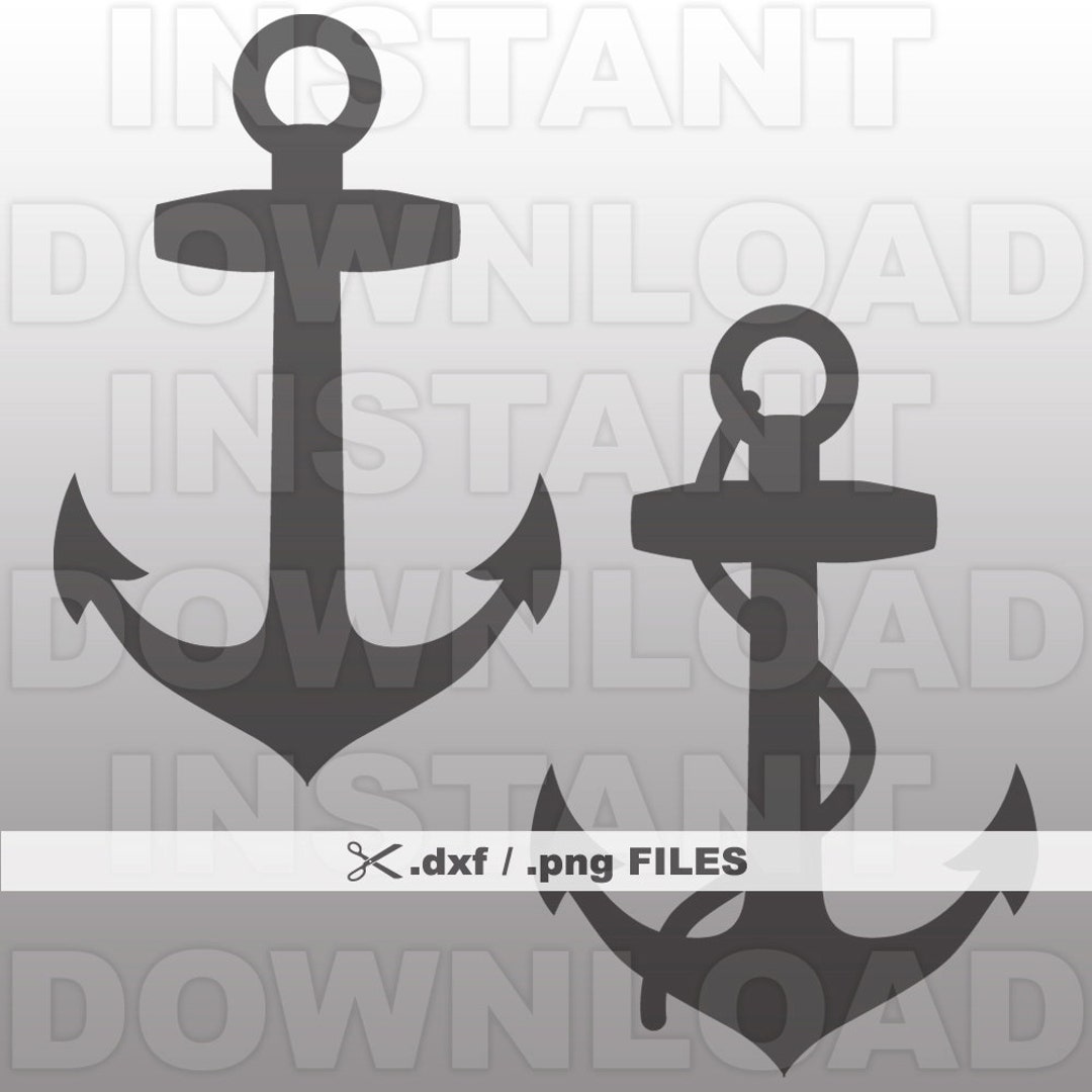 Anchor DXF File,boat Anchor PNG File -for Commercial & Personal Use ...