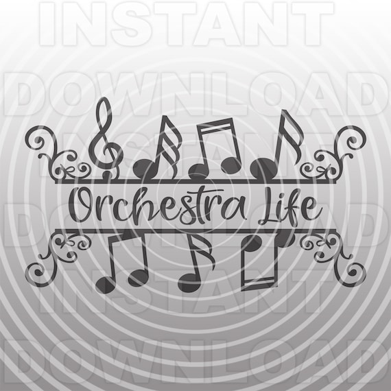 Orchestra Life SVG Fileschool Band Svgconcert Band SVG | Etsy