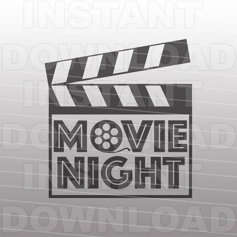 Movie Night Clip Art - Etsy