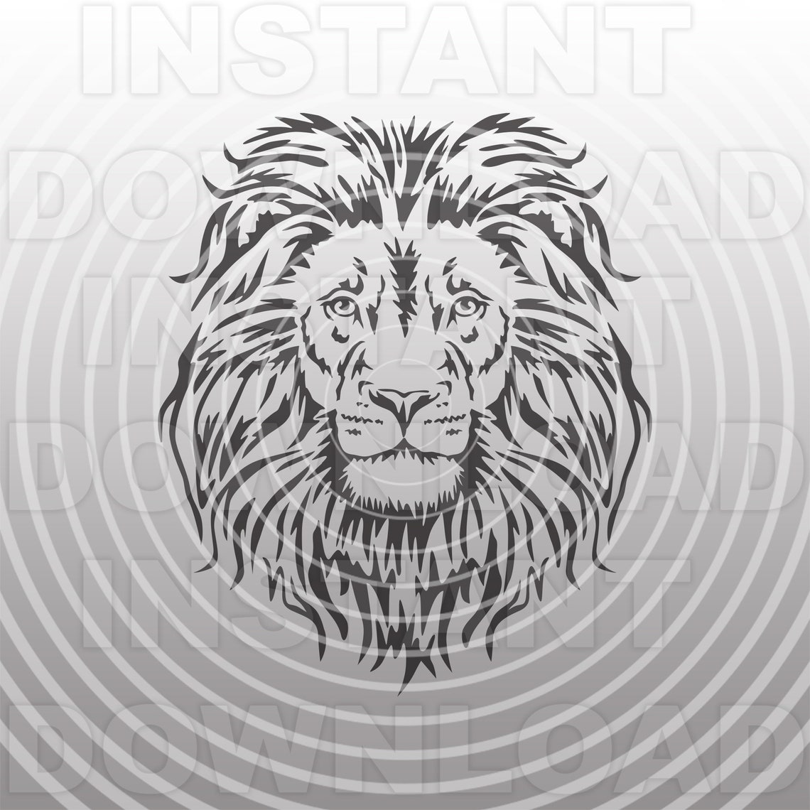 Lion SVG Filelion Face Svglions Mascot Svgafrican Safari - Etsy