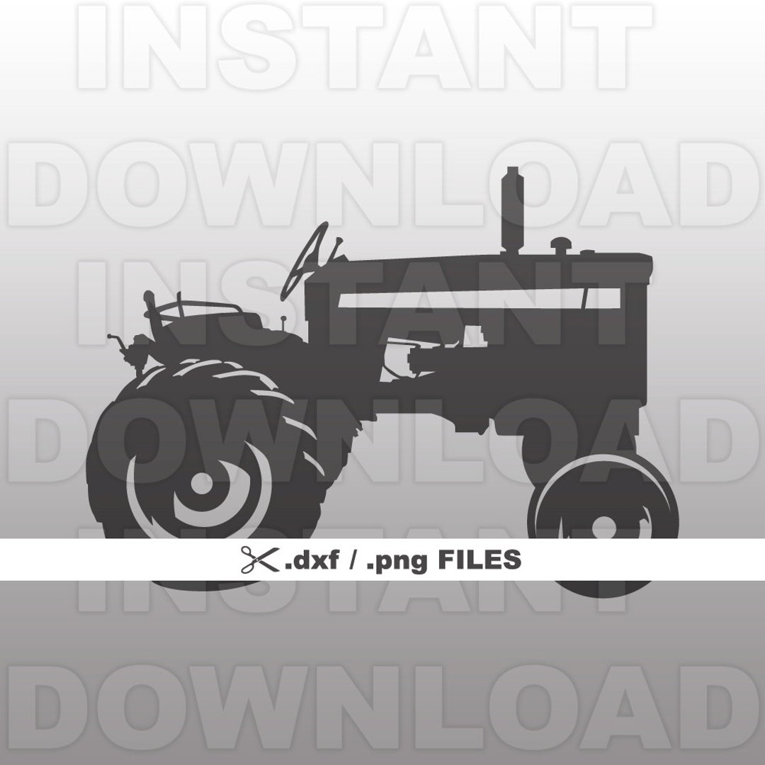 Vintage Tractor DXF File - Vector Art - Commercial & Personal Use - DXF ...