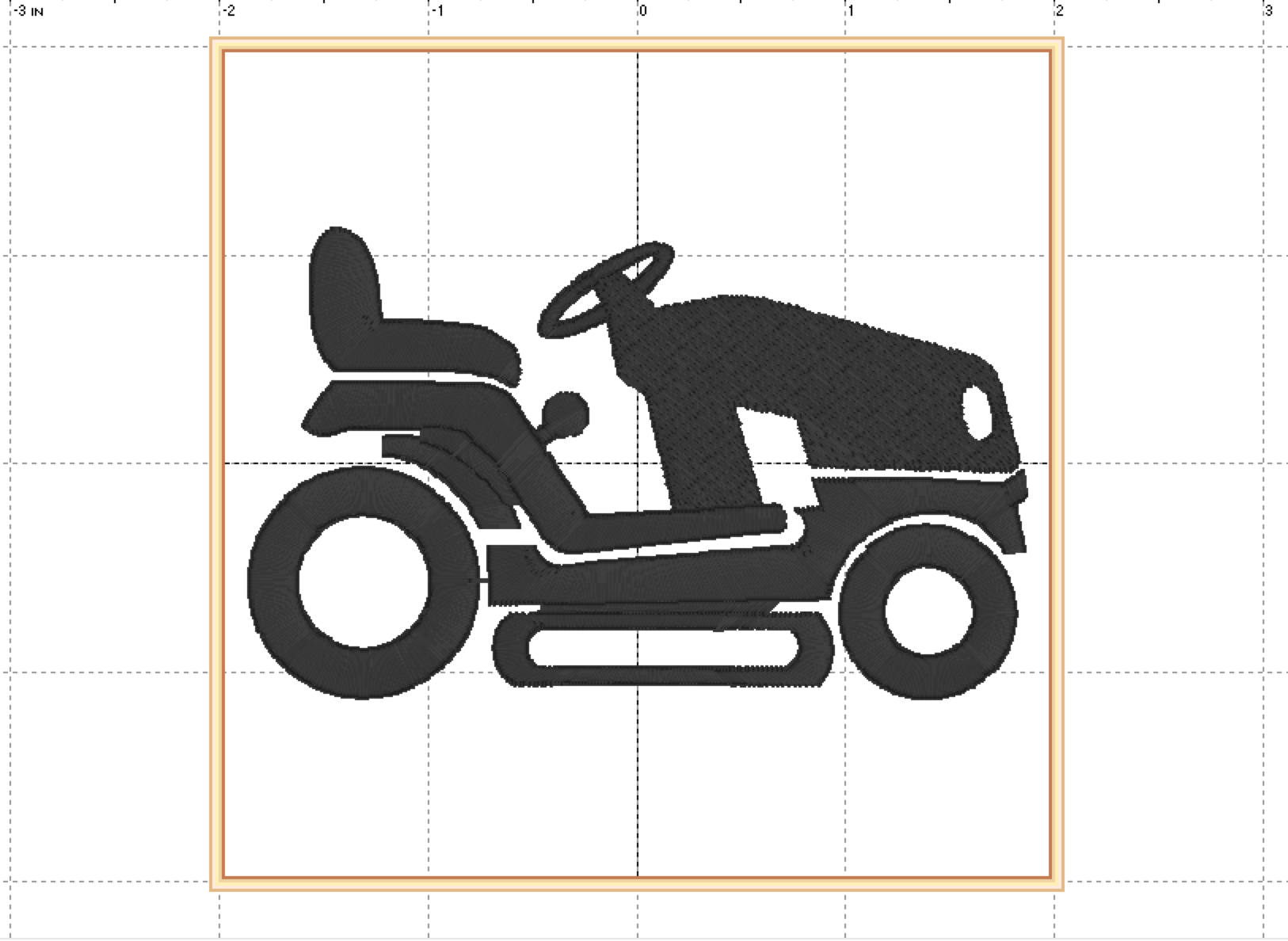 Landscaping Riding Lawn Mower Machine Embroidery Design | Etsy