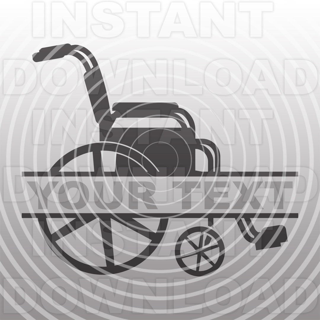 Wheelchair Split Monogram Frame SVG File,occupational Therapist Svg ...