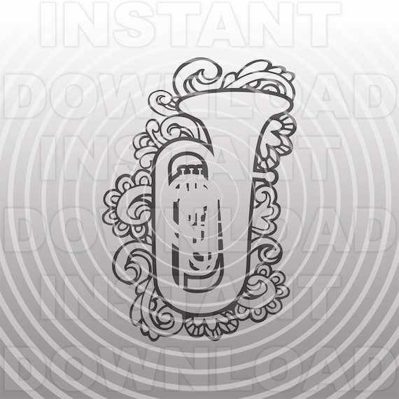 Tuba SVG Filemarching Band Svgtuba Doodle Drawing - Etsy