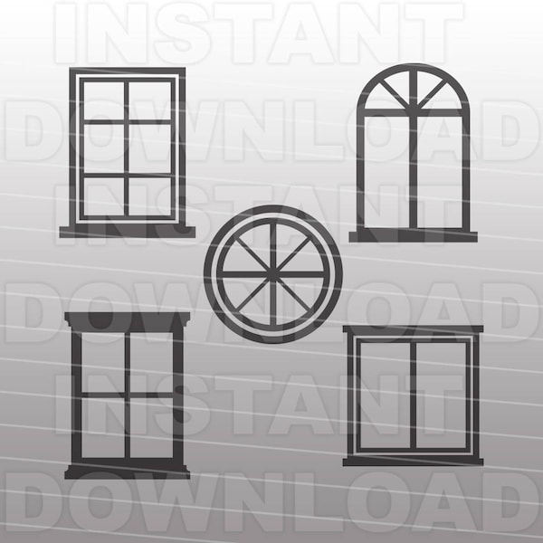 House Windows Svg - Etsy