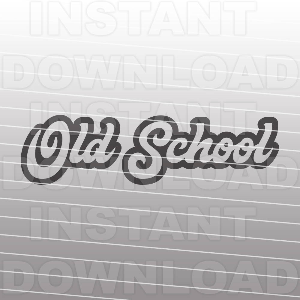 Old School SVG Filevintage Retro Svgvector Art Svgvinyl | Etsy