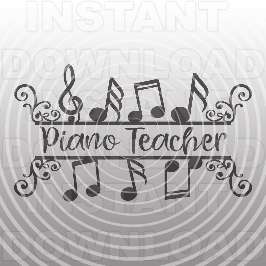 Piano Teacher SVG File,music Teacher Svg,music Education SVG -vector ...