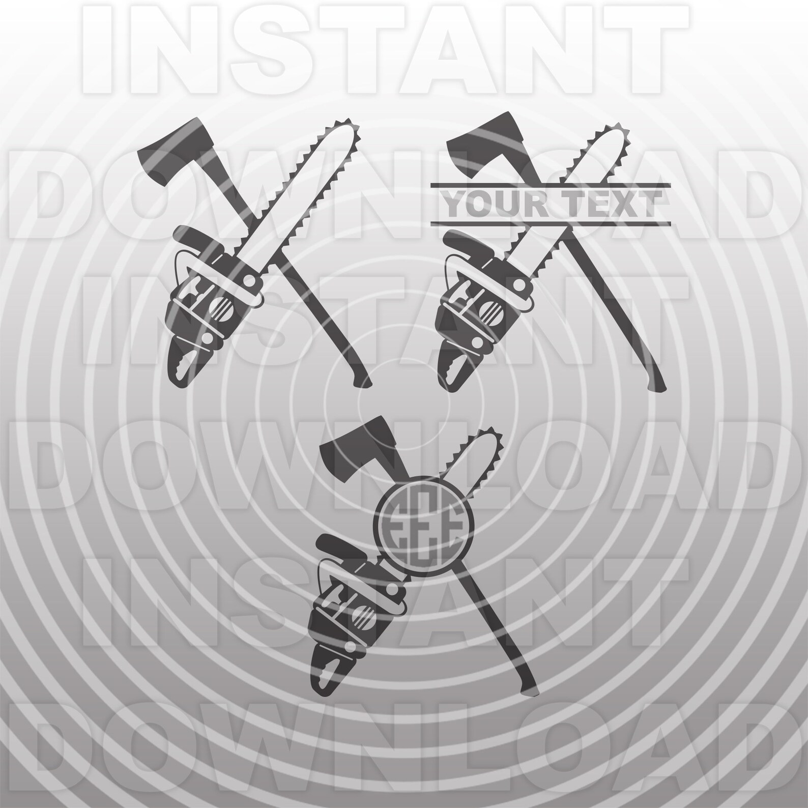 Logging Chainsaw and Axe SVG File,tree Service Svg,arborist SVG -vector ...