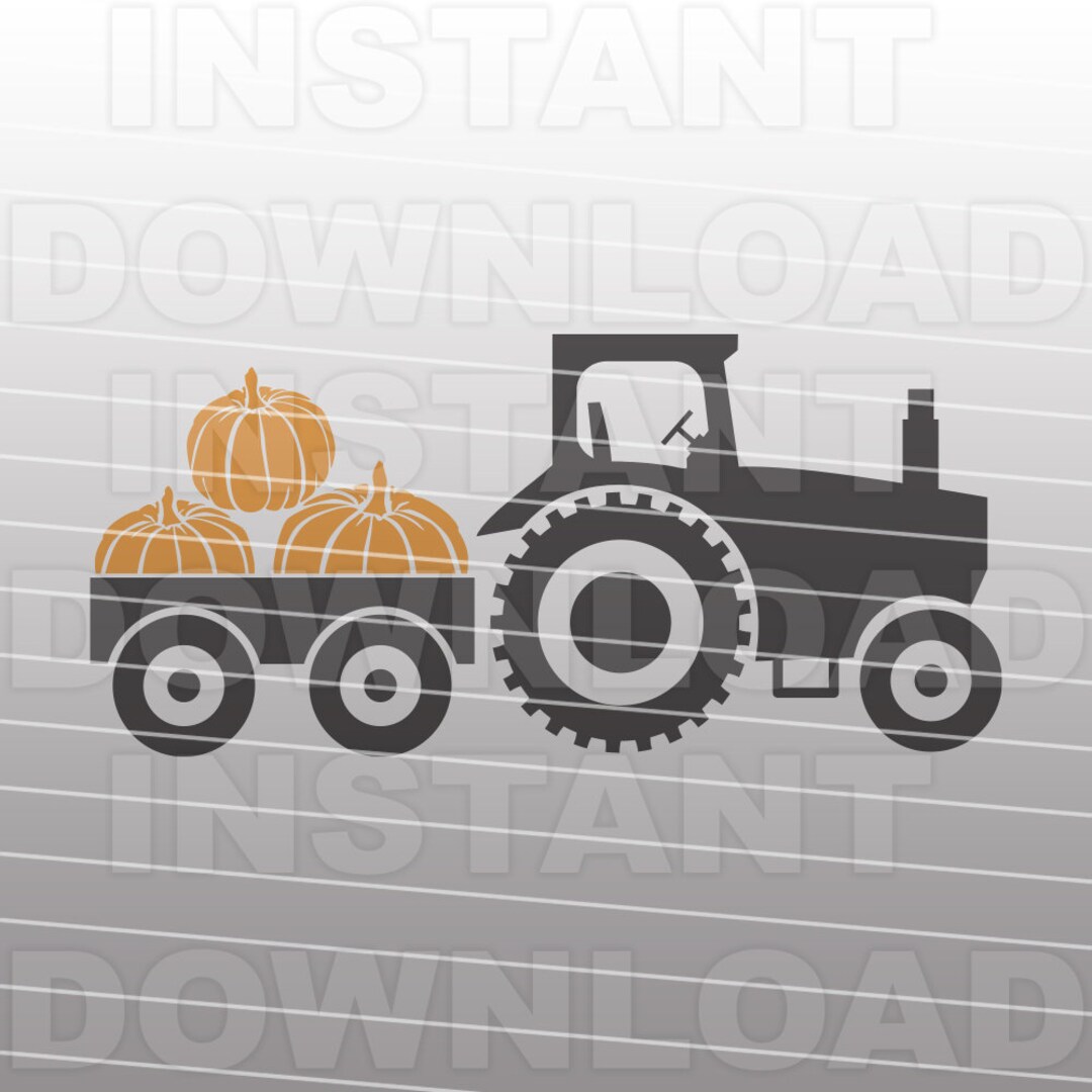 Farm Tractor With Pumpkins SVG File,harvest Svg,shirt Svg -vector Art ...