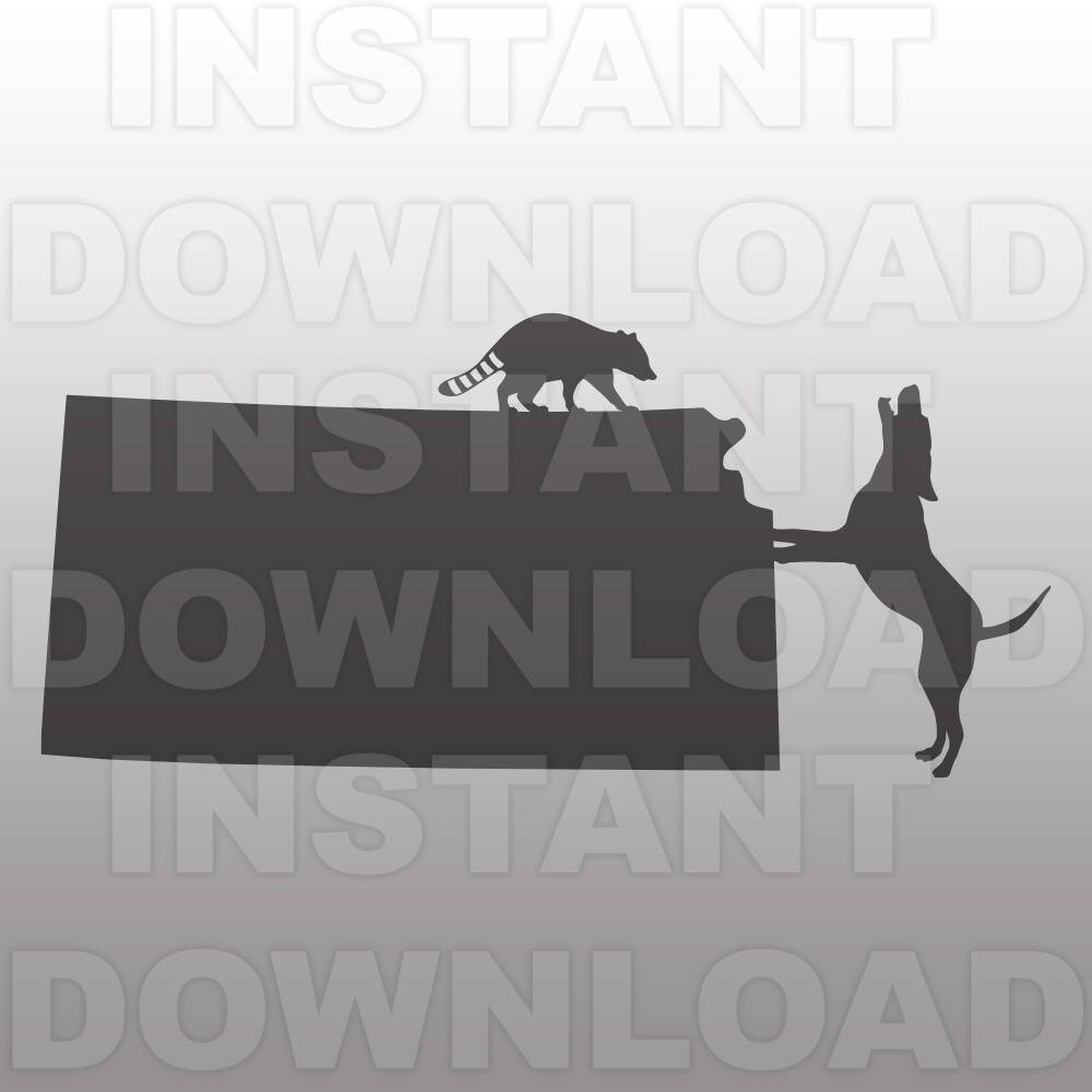 Kansas Coon Hunting SVG Fileraccoon SVG vector Art for | Etsy