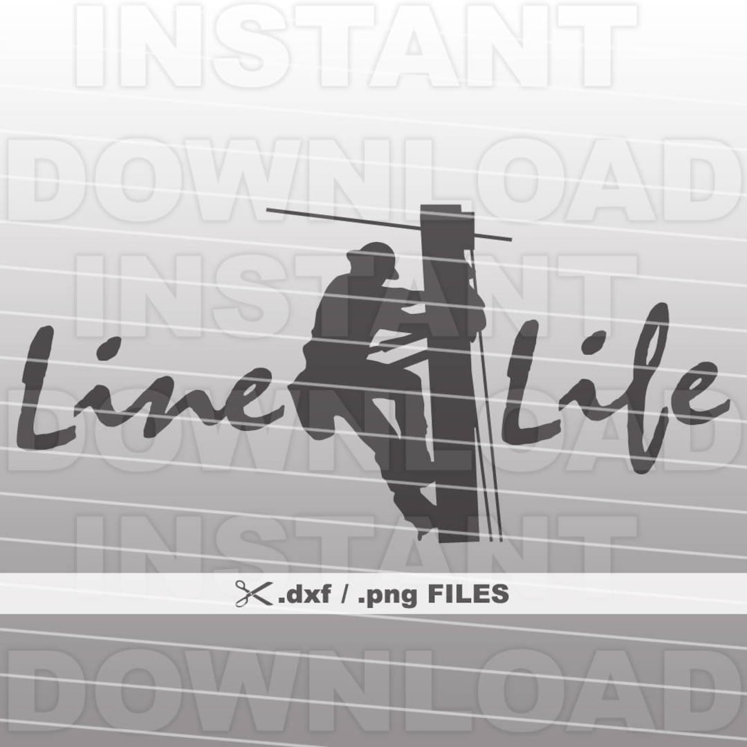 Line Life DXF File,electrical Lineman DXF File,electrician DXF File ...