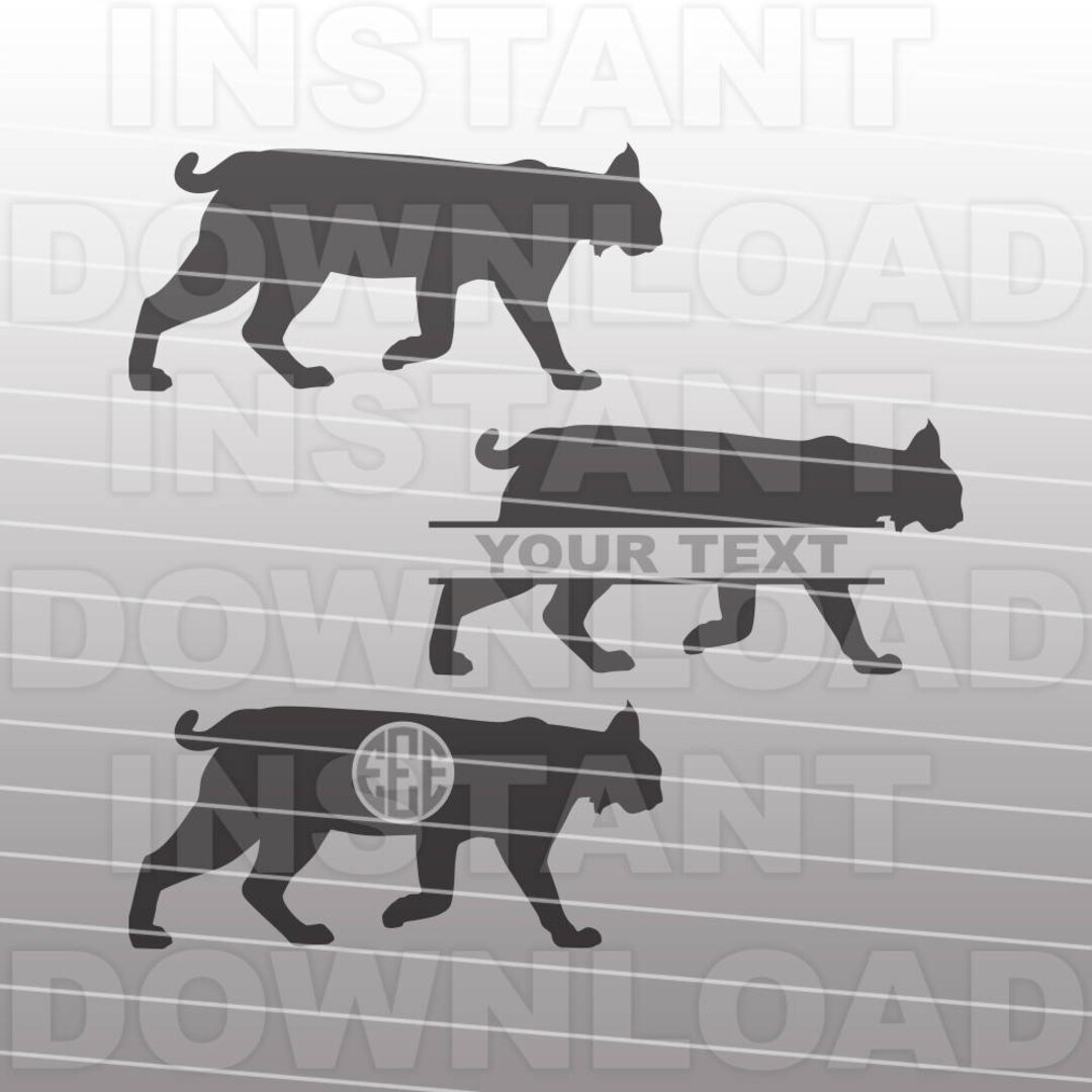 Bobcat SVG File,lynx SVG File,zoo Animal Svg -vector Art for Commercial ...