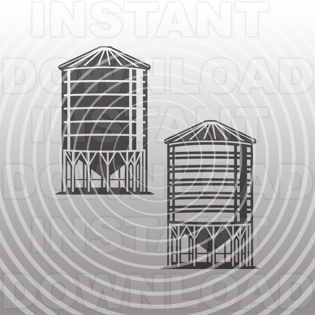 Grain Bin SVG File,feed Bin Svg,farming Svg,feed Storage Svg -vector ...