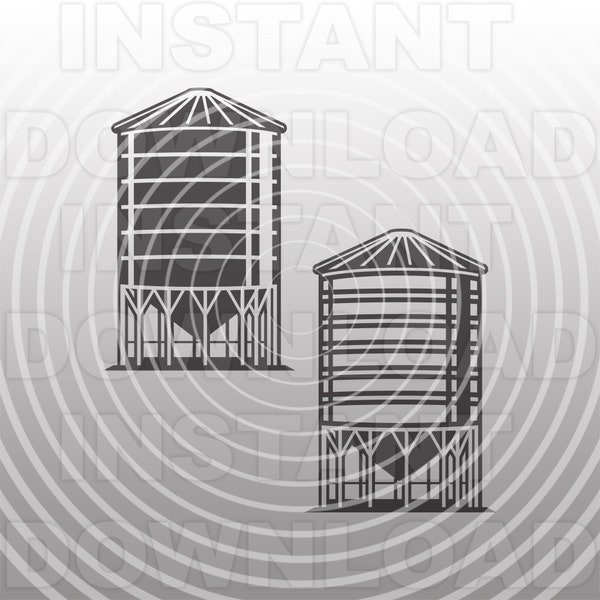 Grain Bin Svg - Etsy