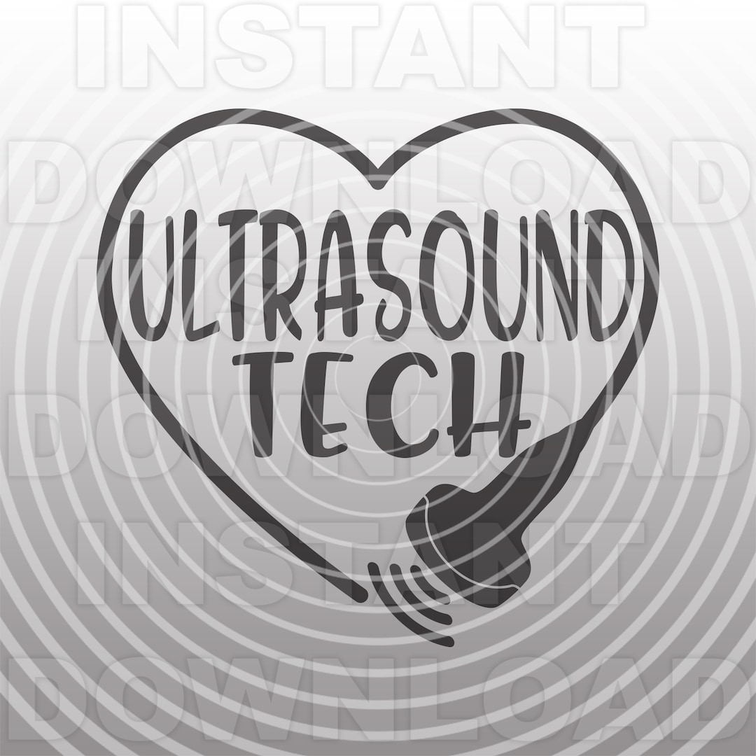Ultrasound Tech SVG File,ultrasound Probe Heart Svg,sonographer Svg ...