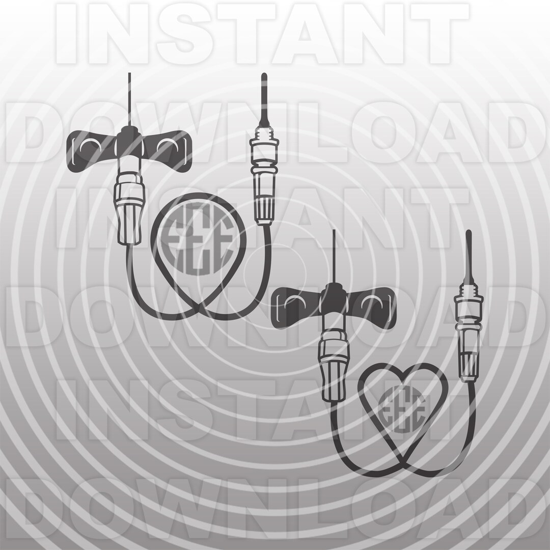 Butterfly Needle Monogram Frames SVG File,phlebotomist Svg,phlebotomy ...