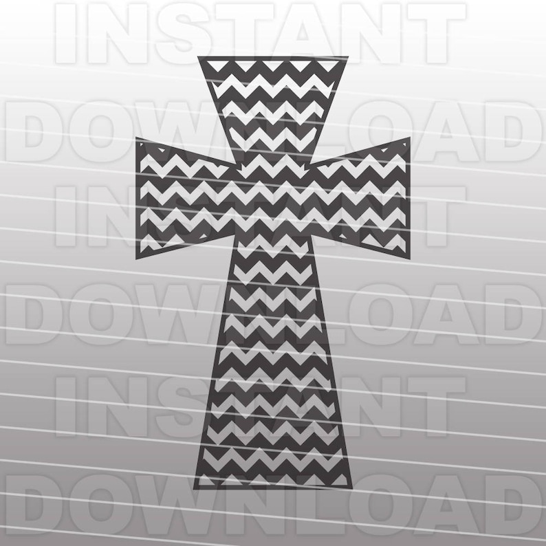 Cross Chevron SVG FileCross SVG-Cutting Template-Vector Clip | Etsy