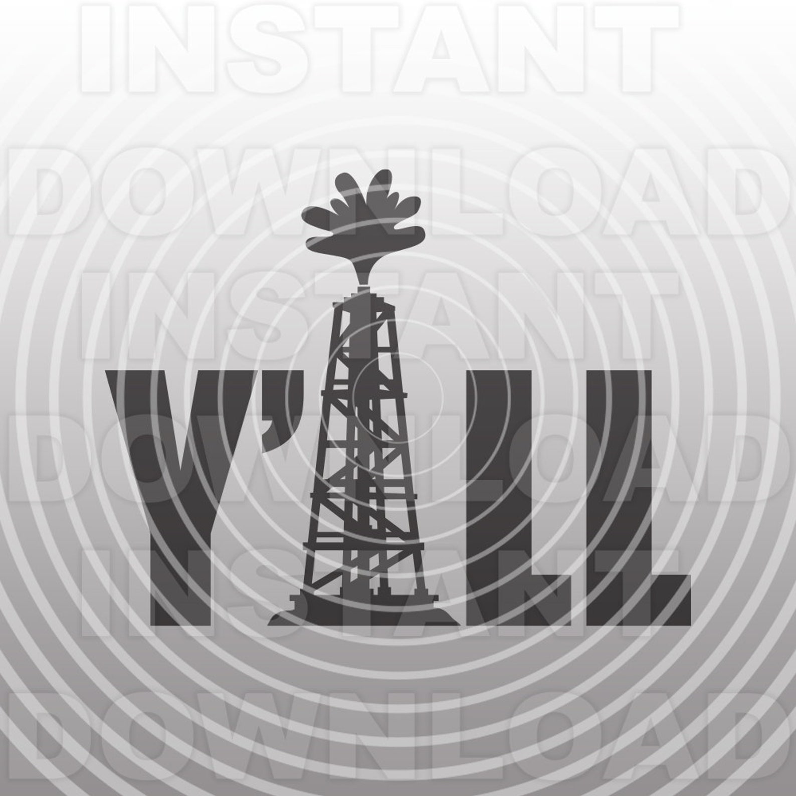 Funny Y'ALL Oil Derrick SVG File,oilfield Svg,pipeline Svg,oil Well Svg ...