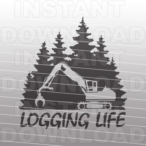 Logging Life Log Loader SVG Filelogger Svgforest Scene SVG - Etsy