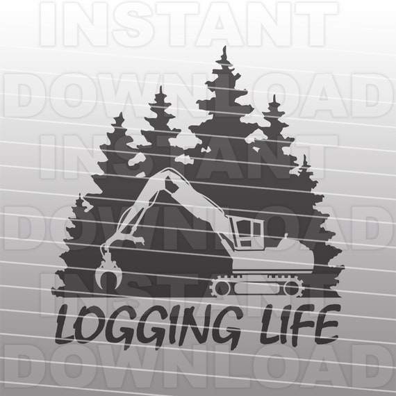 Logging Life Log Loader SVG Filelogger Svgforest Scene SVG - Etsy