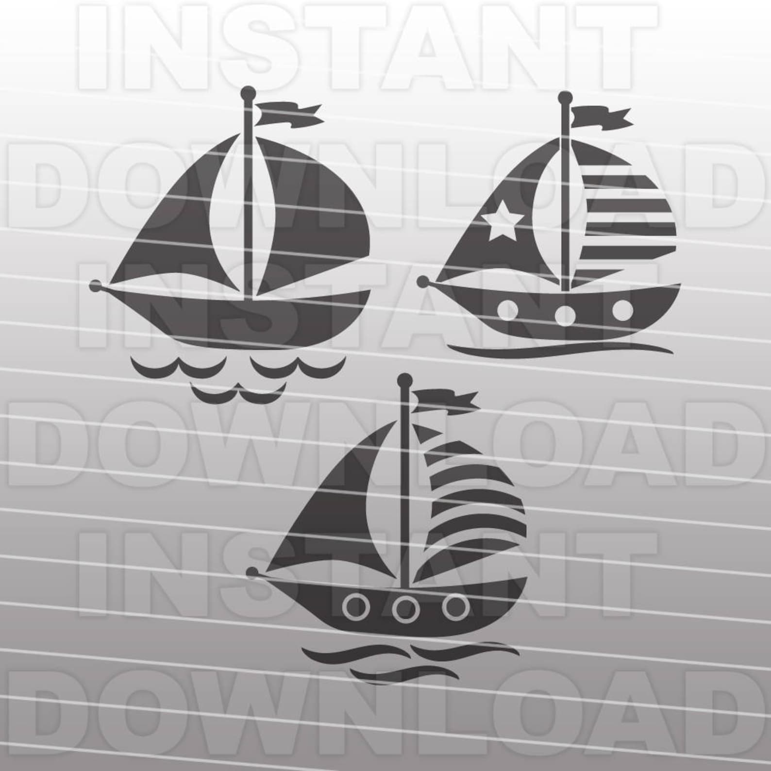 Sailboat SVG Filesailing SVG Filenautical Svgboat Svg - Etsy